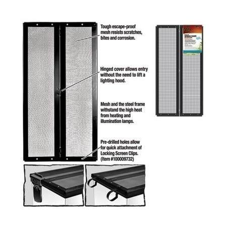 Zilla Screen Cover with Center Hinge for Reptiles | Rainforest Pets,LLC